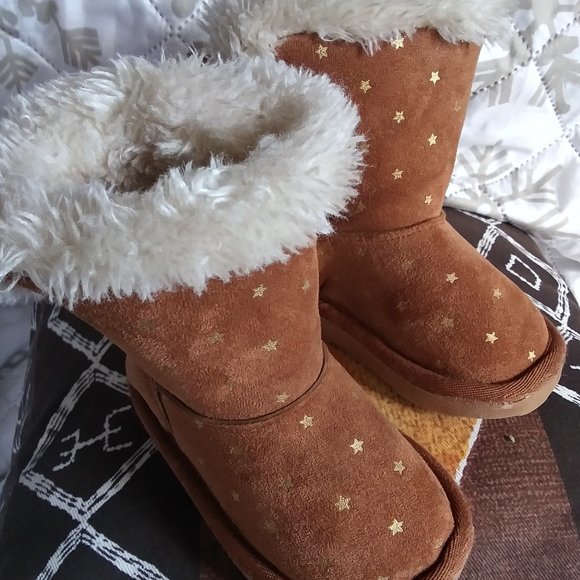 True Craft | Shoes | True Craft Toddler Girls Rellie Faux Fur Boots Tan ...